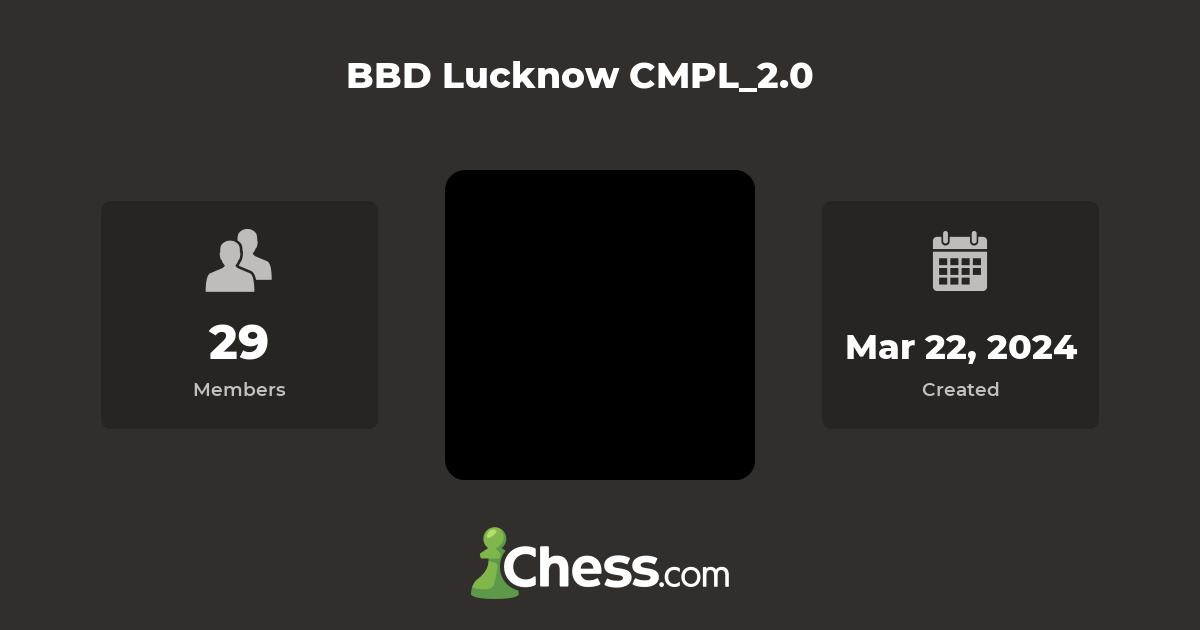 BBD Lucknow CMPL_2.0 - Chess Club - Chess.com