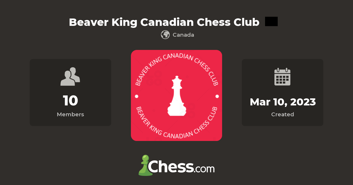 Beaver King Canadian Chess Club - Chess Club - Chess.com