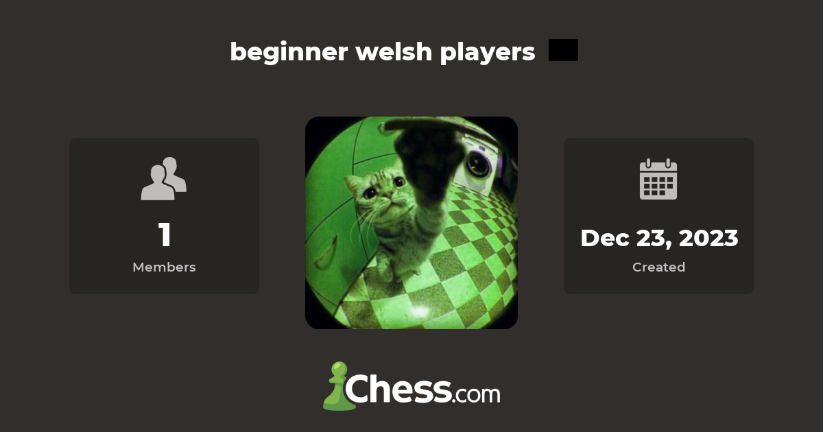 beginner welsh players - Chess Club - Chess.com