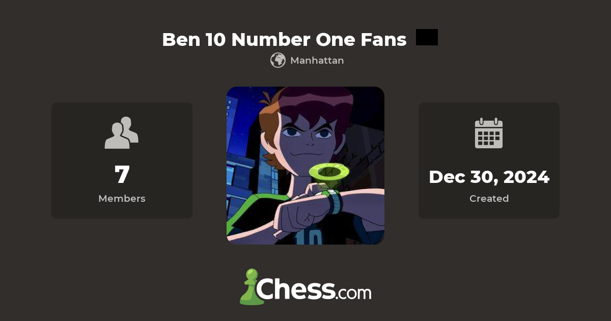 Ben 10 Number One Fans - Chess Club - Chess.com