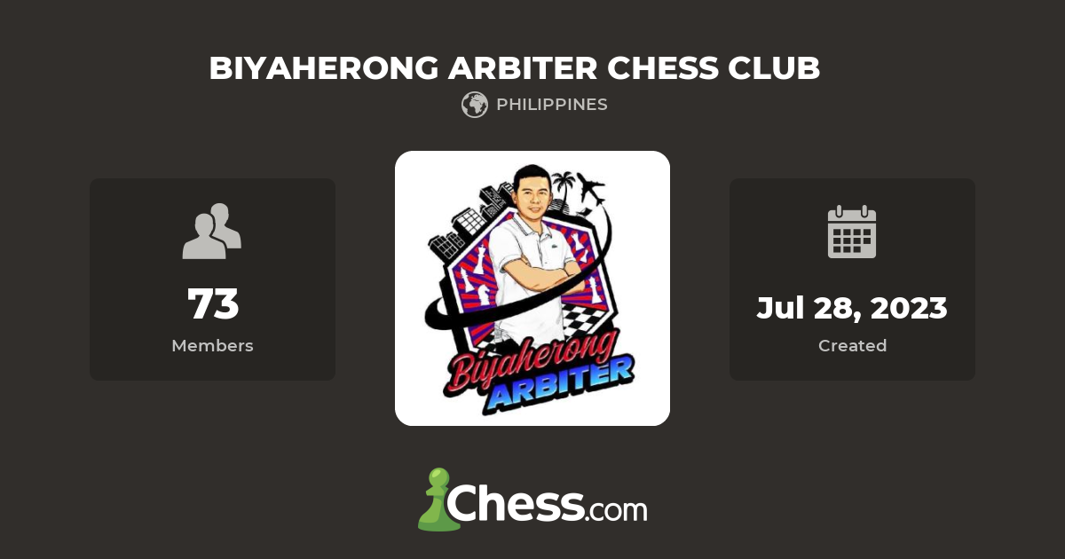 BIYAHERONG ARBITER CHESS CLUB - Chess Club - Chess.com