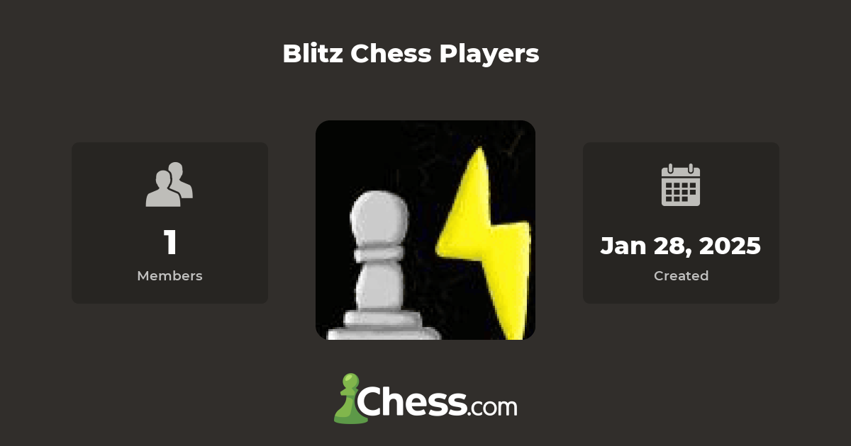 Blitz Chess Players - Chess Club - Chess.com