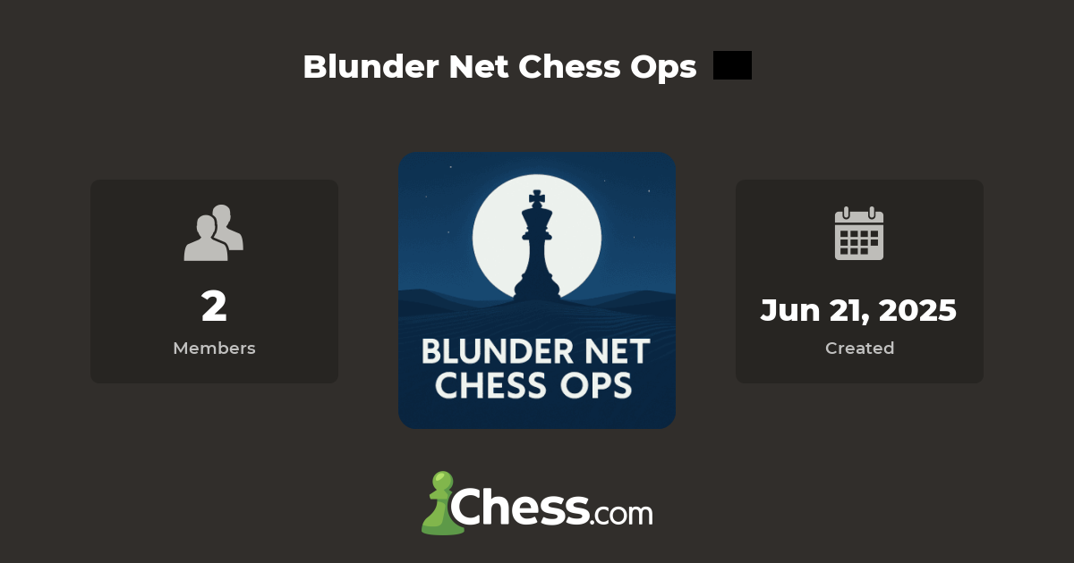 Blunder Net Chess Ops - Chess Club - Chess.com