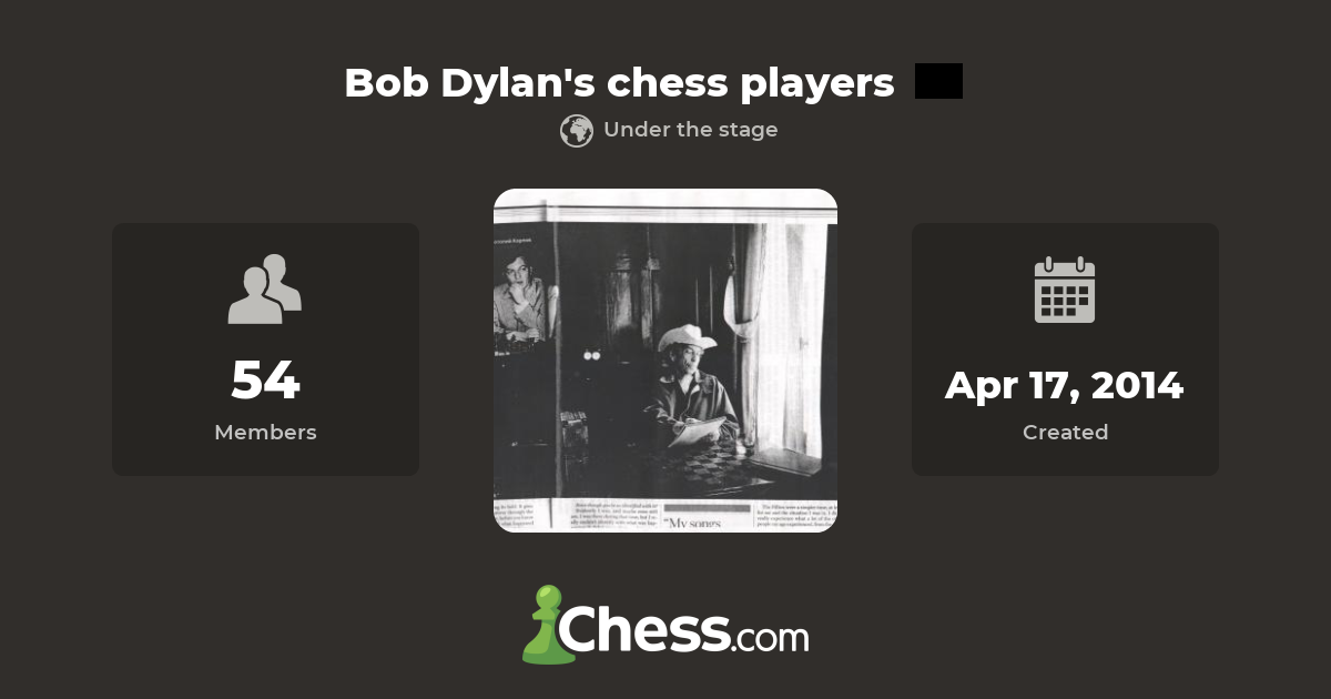 Bob Dylan's chess players - Chess Club - Chess.com