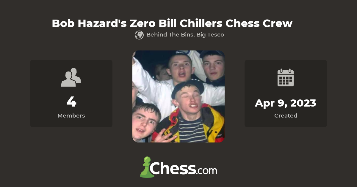 Bob Hazard's Zero Bill Chillers Chess Crew - Chess Club - Chess.com