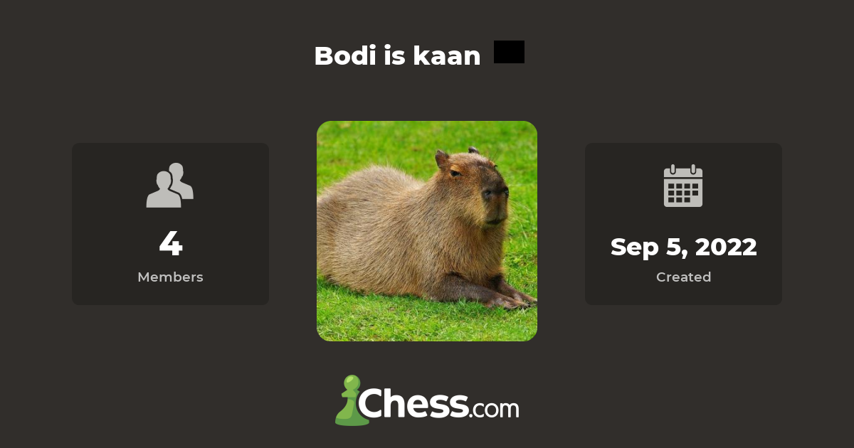 Bodi is kaan - Chess Club - Chess.com