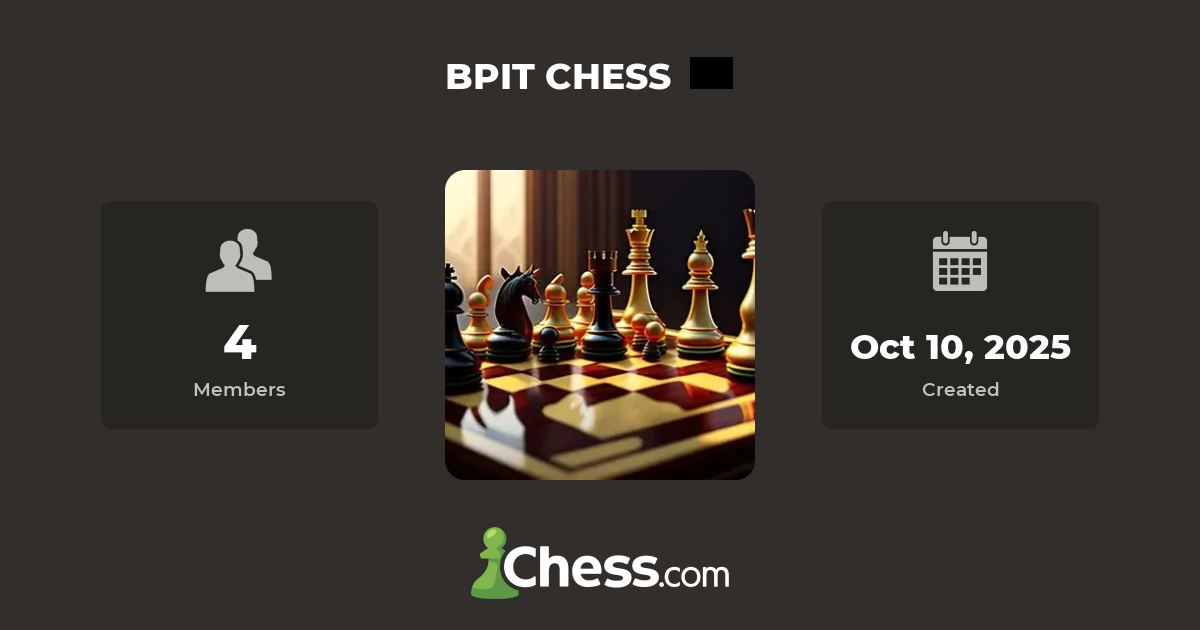 BPIT CHESS - Chess Club - Chess.com