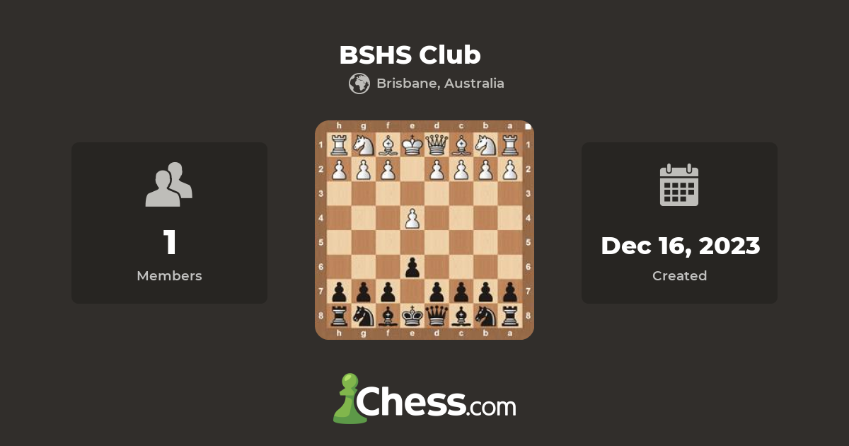 BSHS Club - Chess Club - Chess.com