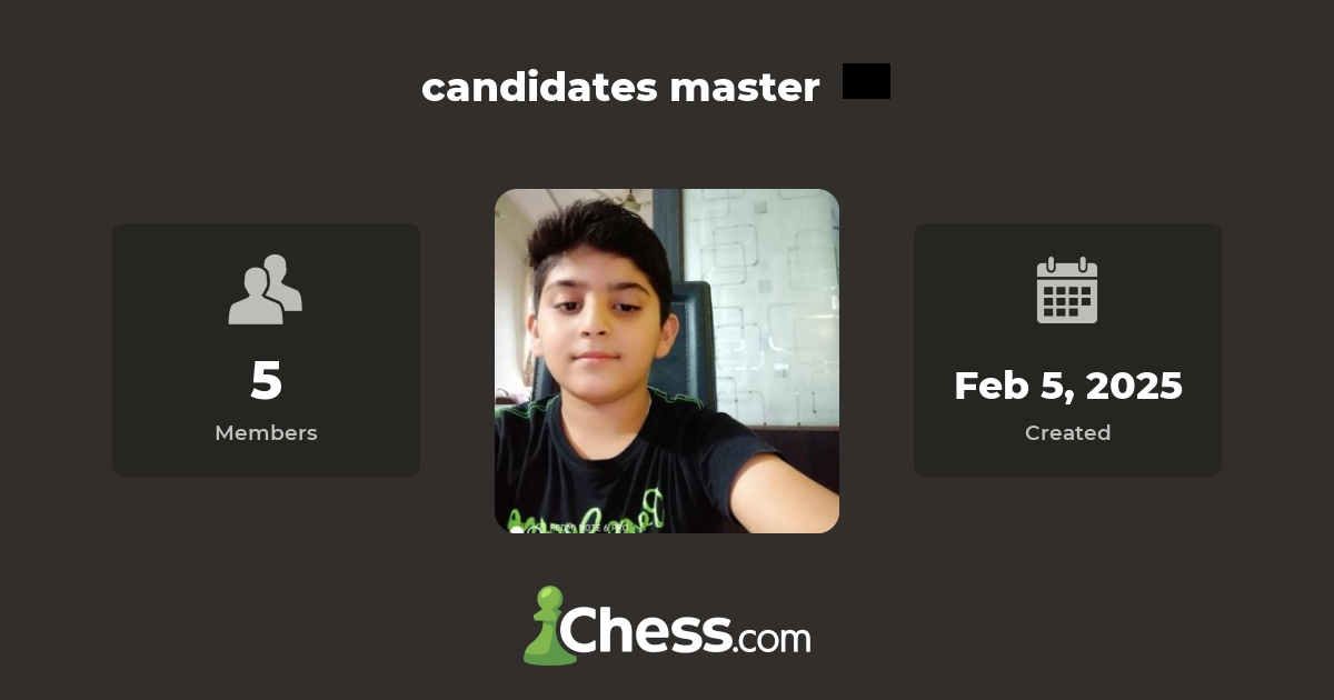 candidates master - Chess Club - Chess.com
