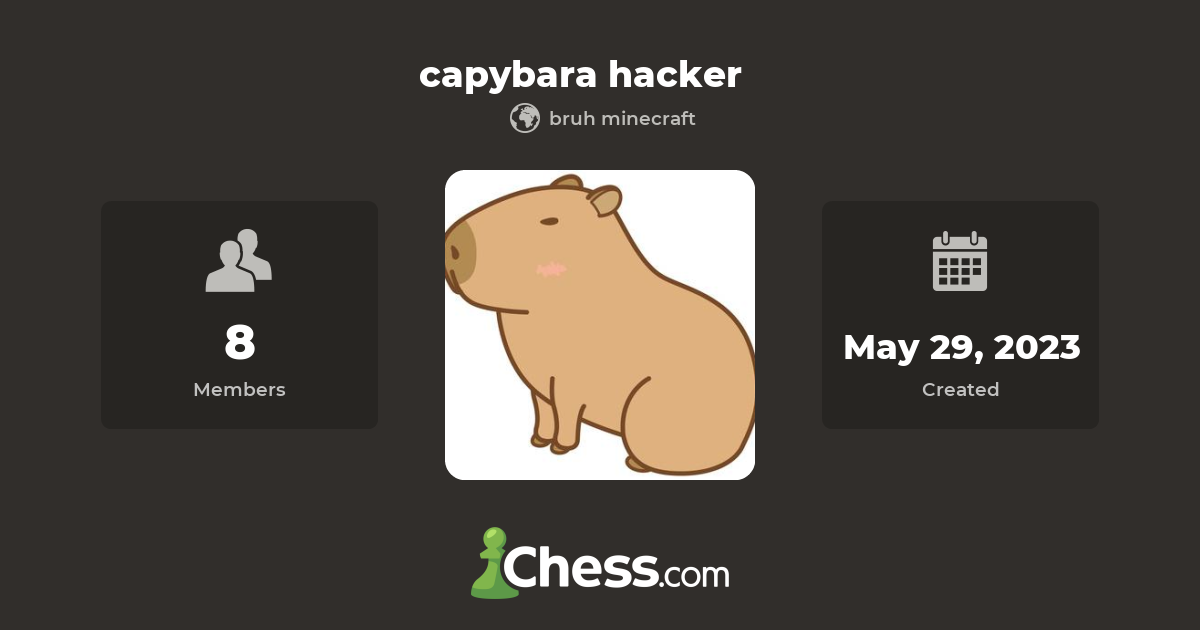 capybara hacker - Chess Club - Chess.com