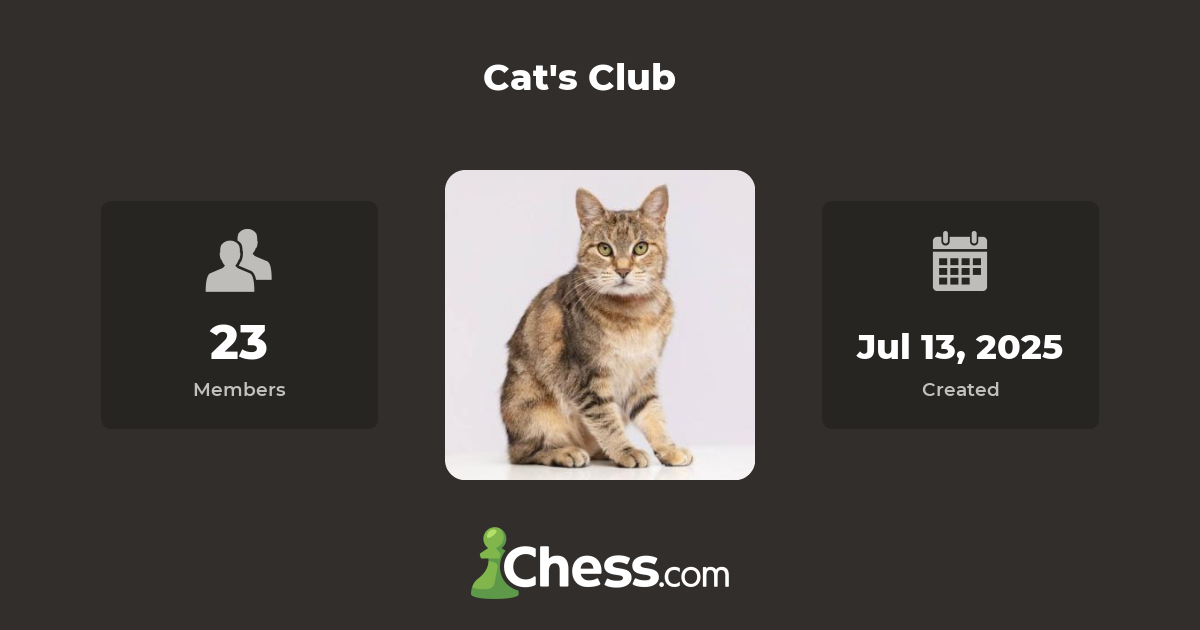 Cat's Club - Chess Club - Chess.com