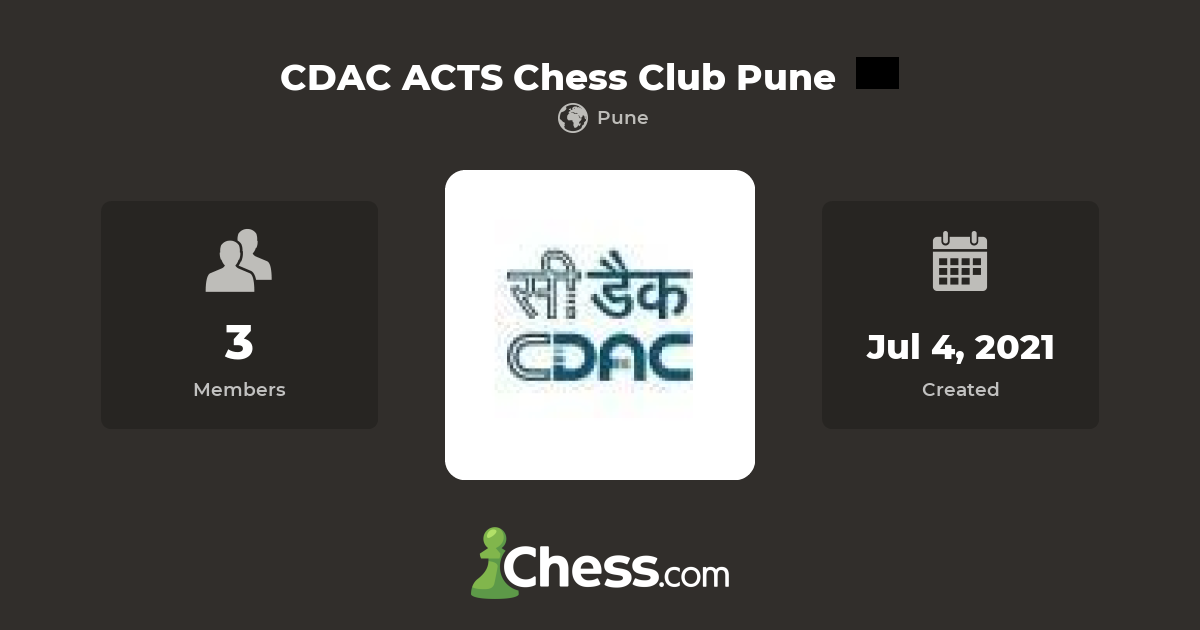 CDAC ACTS Chess Club Pune - Chess Club - Chess.com