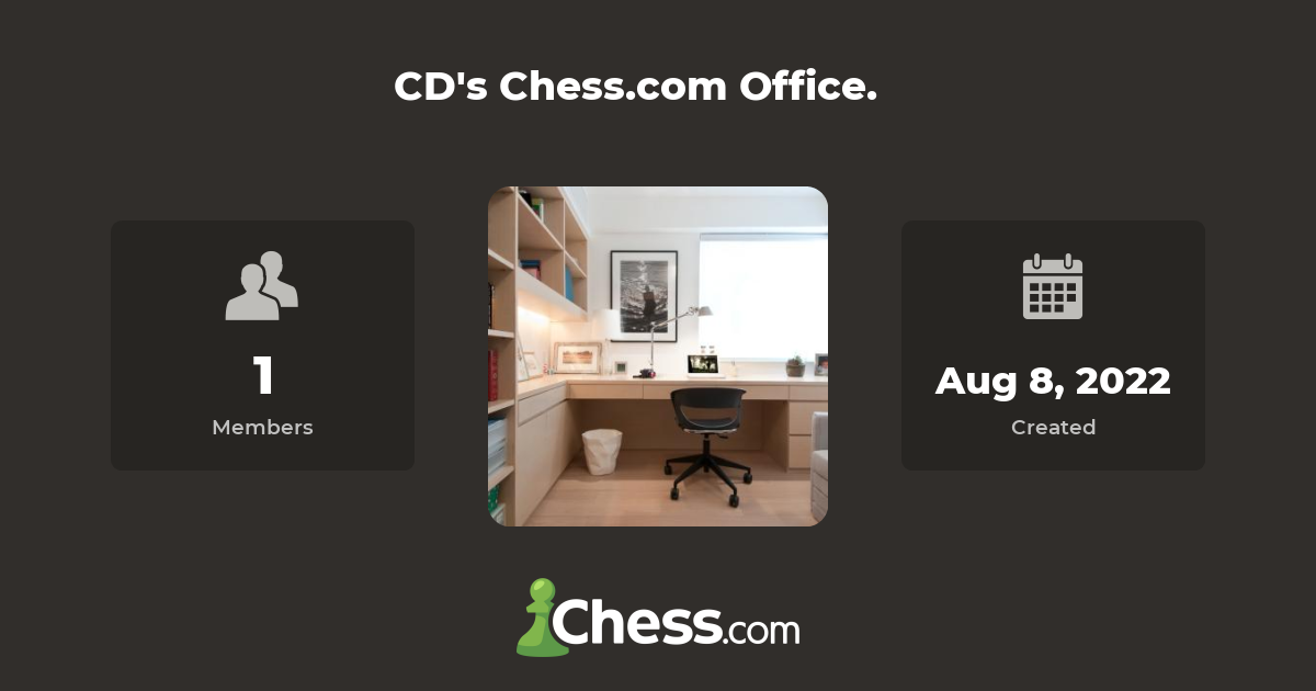 CD's Chess.com Office. - Chess Club - Chess.com