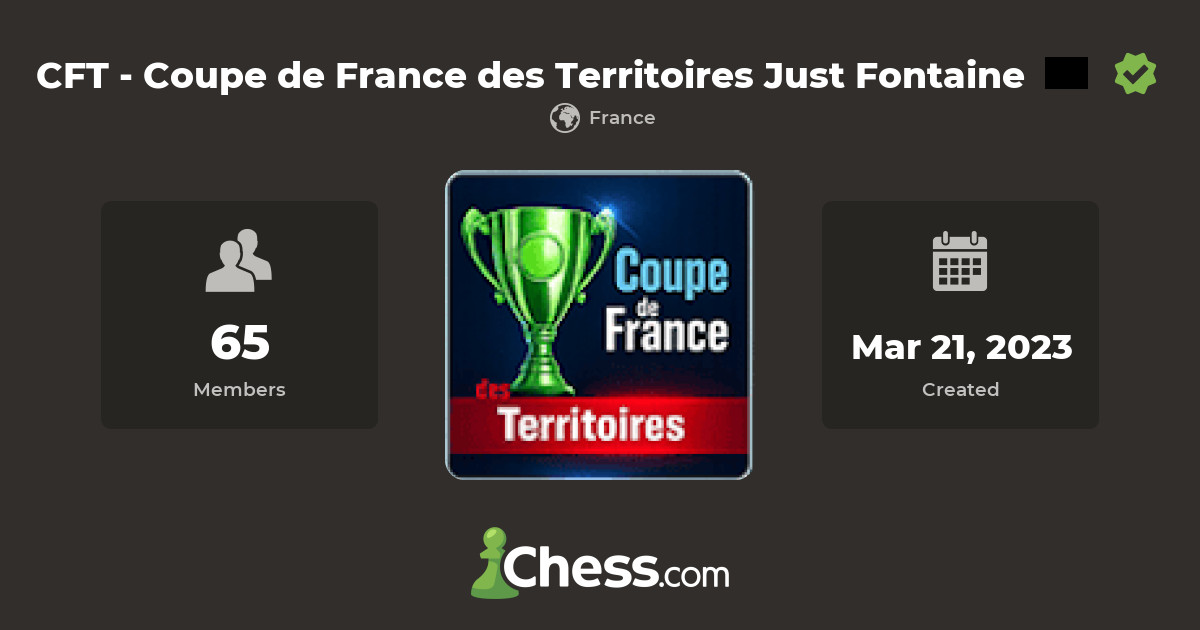 CFT - Coupe de France des Territoires Just Fontaine - Chess Club ...