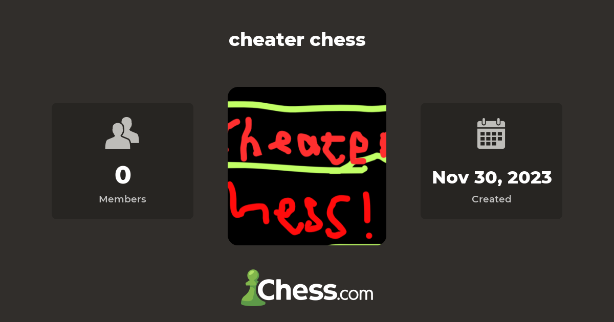 cheater chess - Chess Club - Chess.com