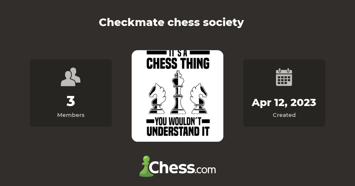 Checkmate chess society - Chess Club - Chess.com