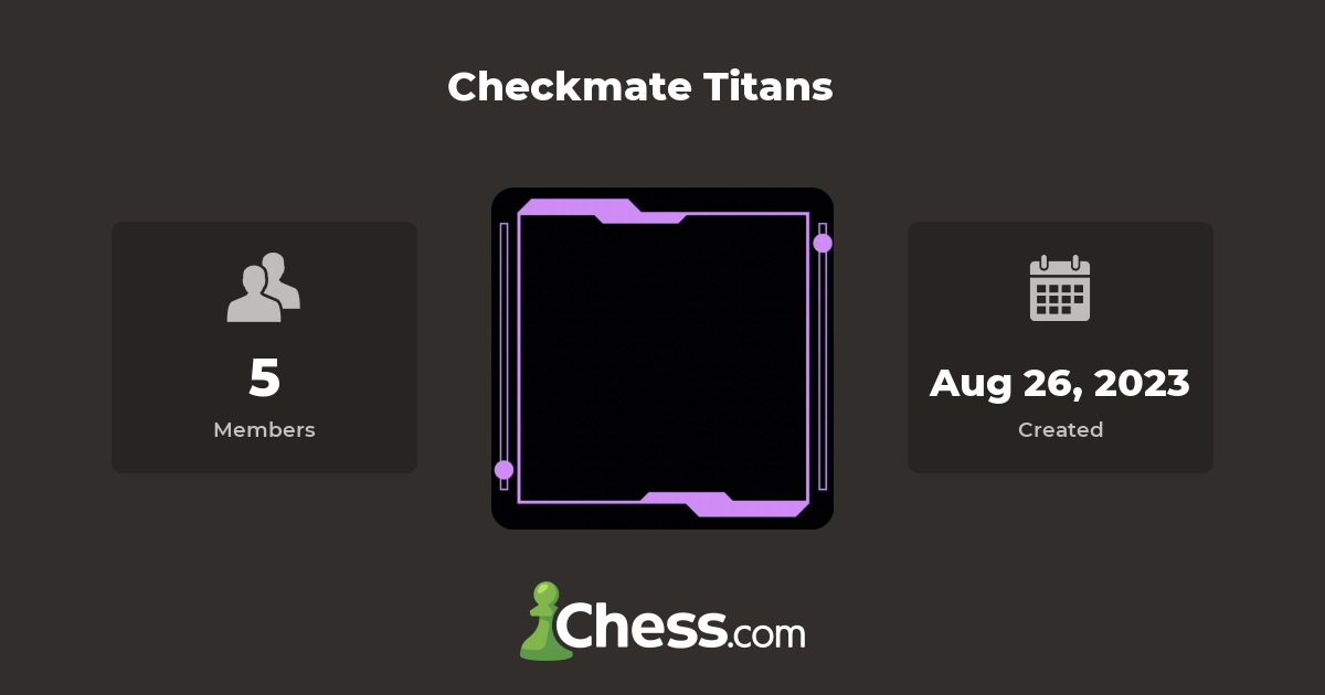 Checkmate Titans - Chess Club - Chess.com