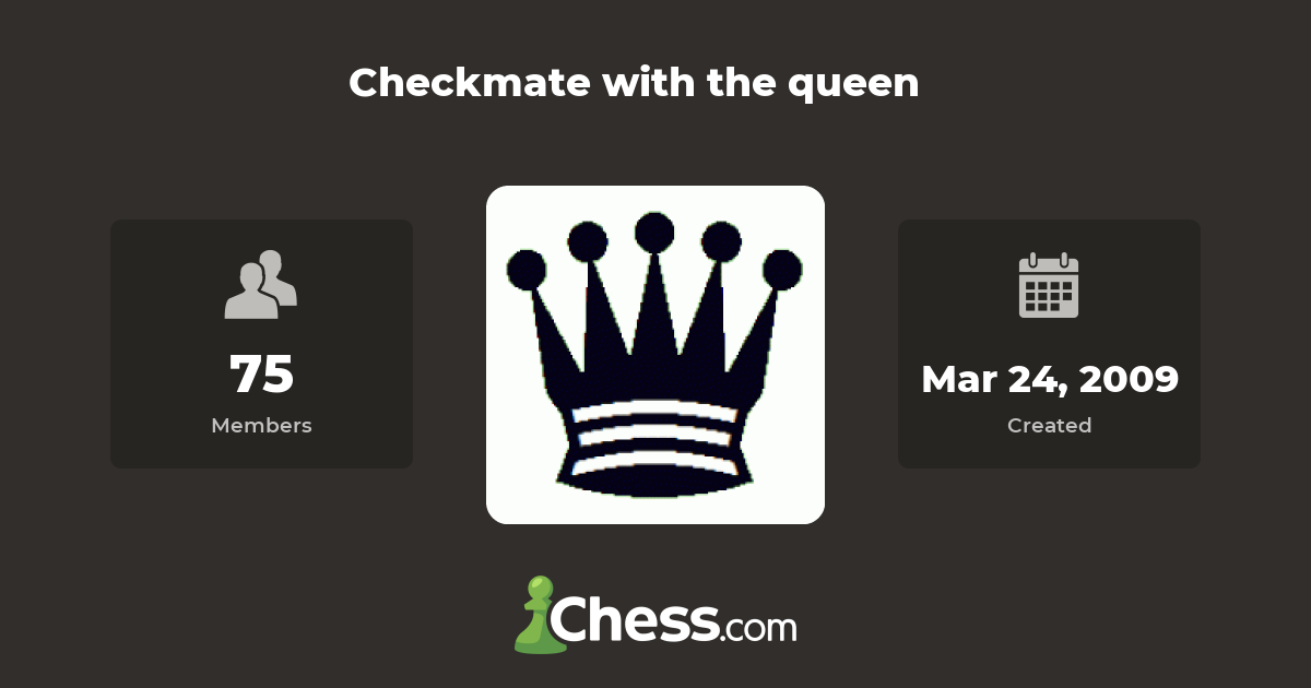 Checkmate with the queen - Chess Club - Chess.com