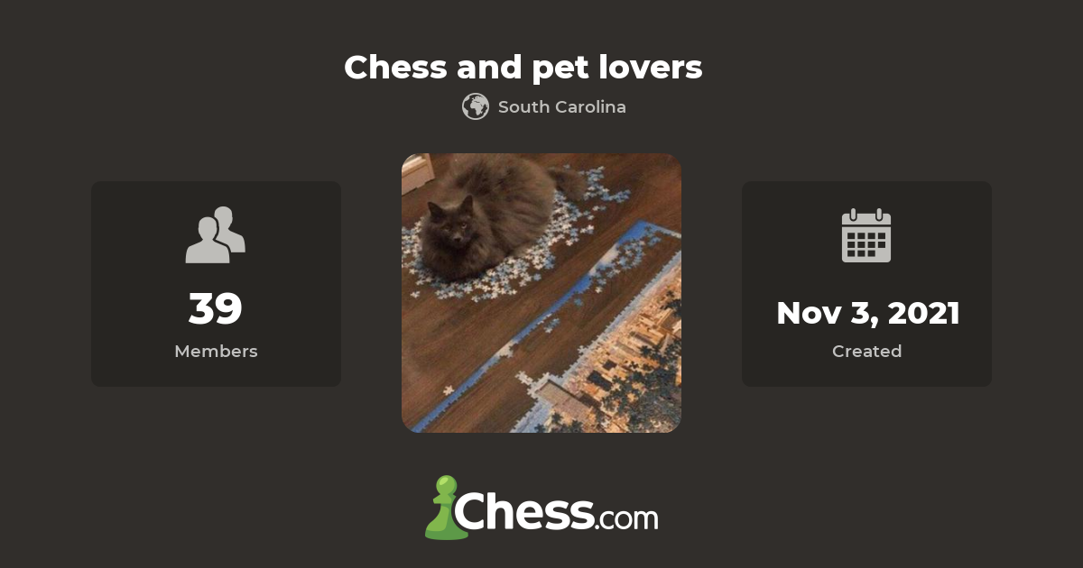 Chess and pet lovers - Chess Club - Chess.com