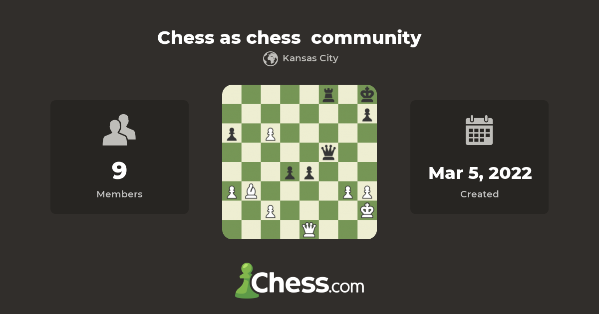 Chess as chess community - Chess Club - Chess.com