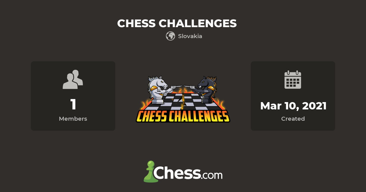 CHESS CHALLENGES - Chess Club - Chess.com