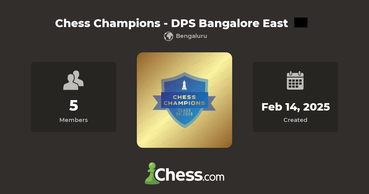 Chess Champions - DPS Bangalore East - Chess Club - Chess.com