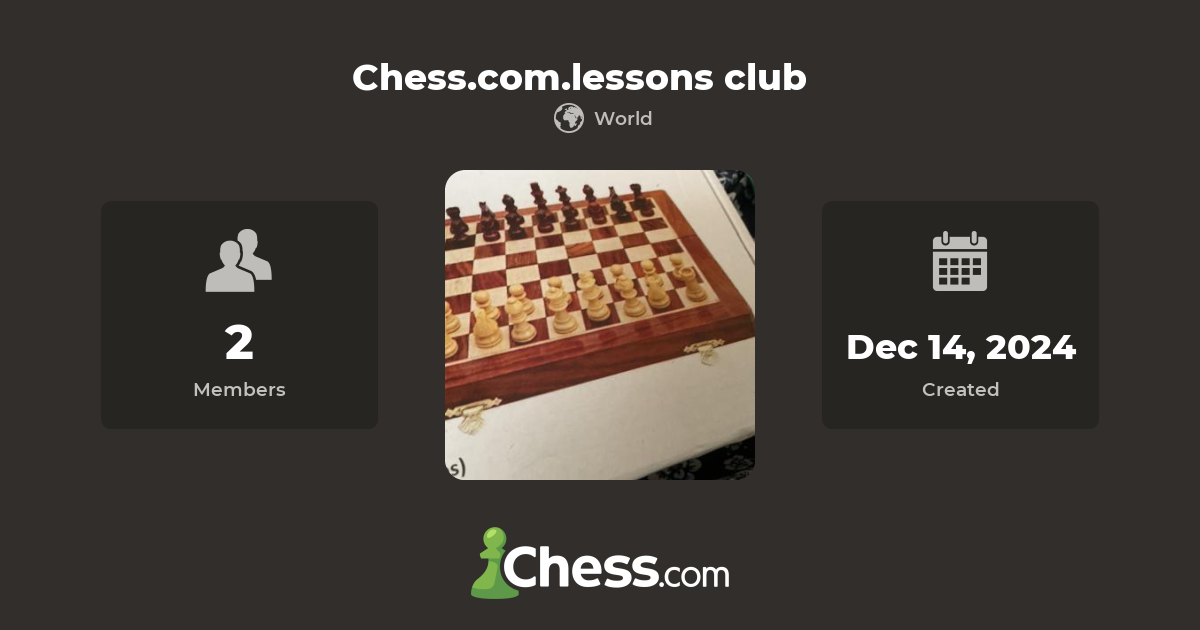 Chess.com.lessons club - Chess Club - Chess.com
