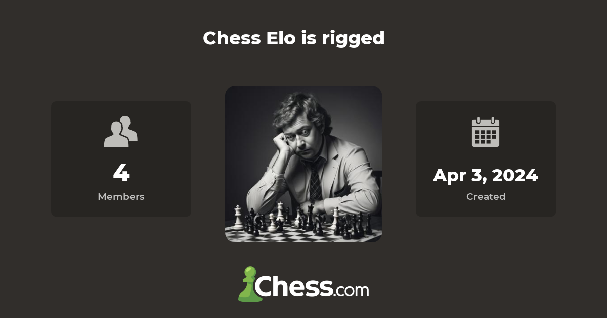 Chess Elo is rigged - Chess Club - Chess.com