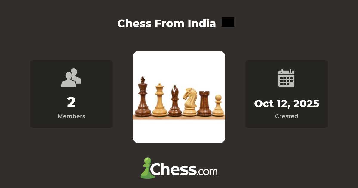 Chess From India - Chess Club - Chess.com