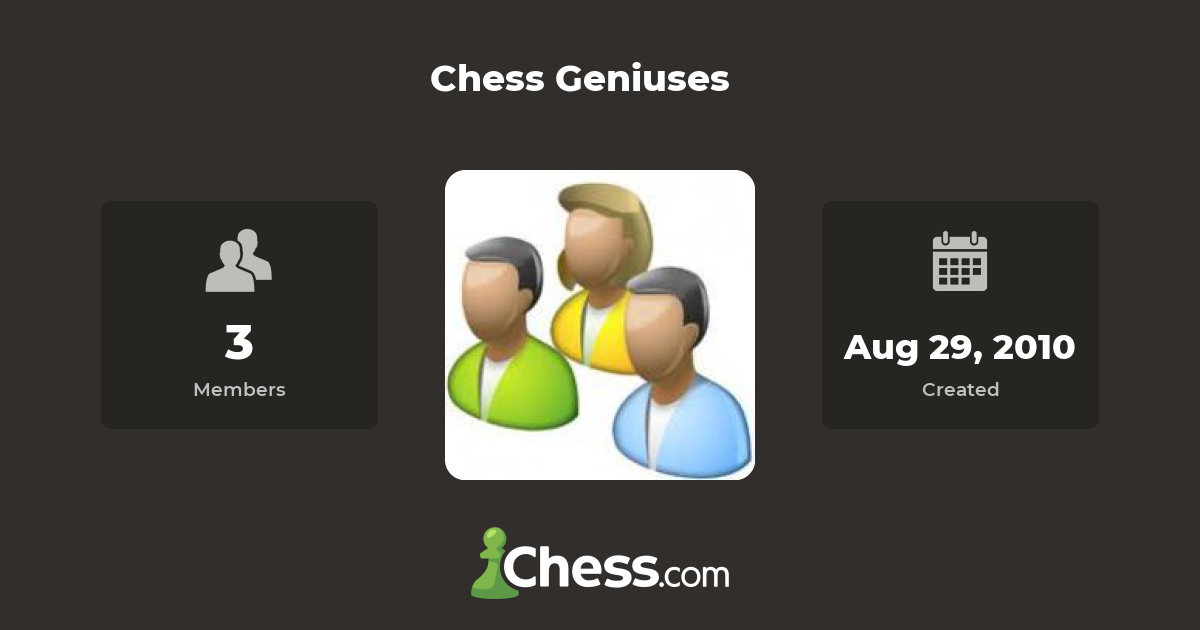 Chess Geniuses - Chess Club - Chess.com