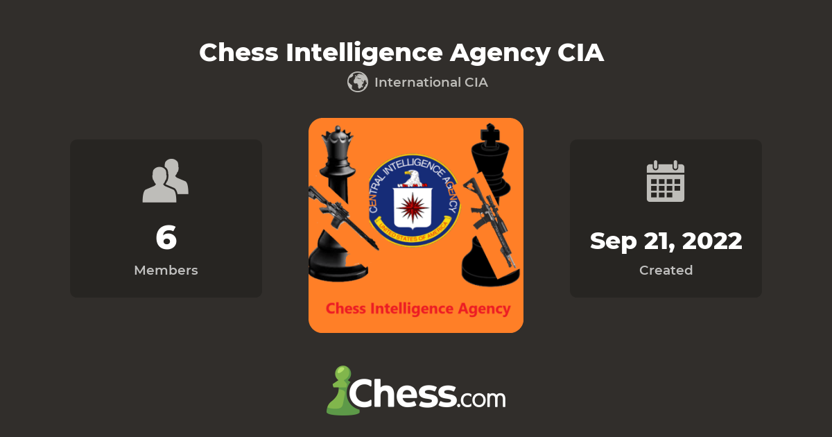 Chess Intelligence Agency CIA - Chess Club - Chess.com