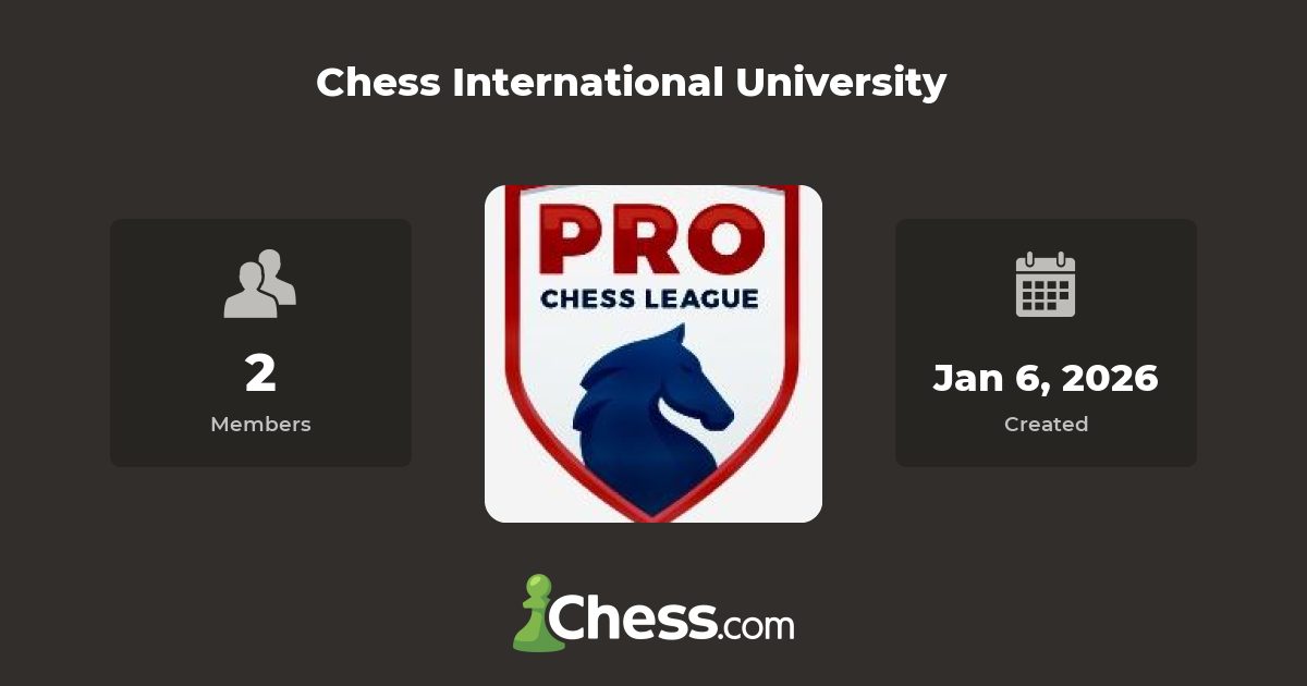 Chess International University - Chess Club - Chess.com