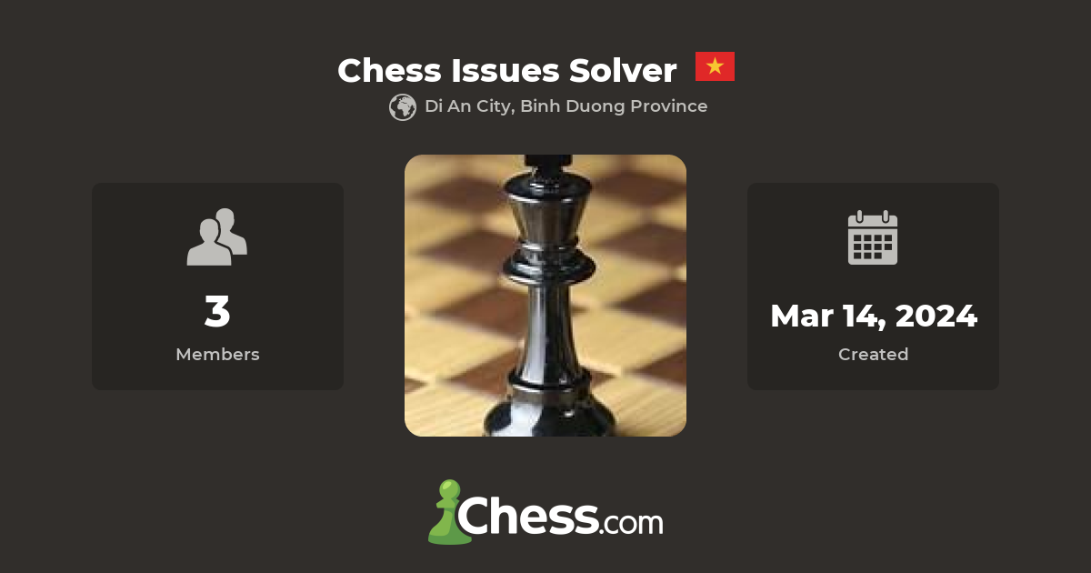Chess Issues Solver - Chess Club - Chess.com