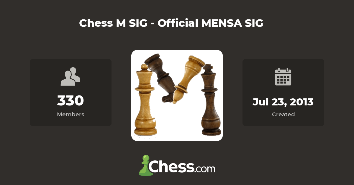 Chess M SIG - Official MENSA SIG - Chess Club - Chess.com