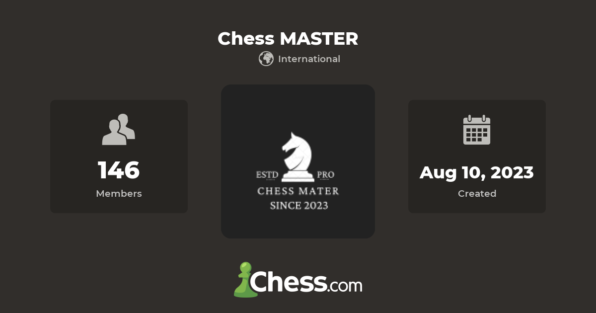 Chess MASTER - Chess Club - Chess.com
