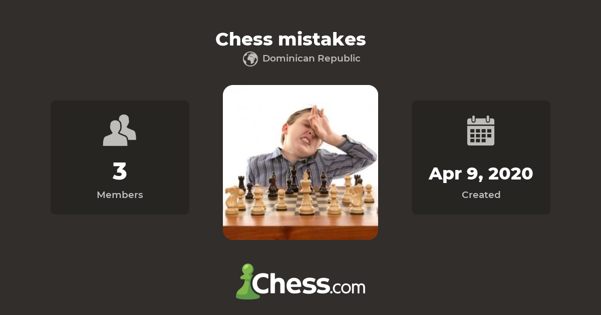 Chess mistakes - Chess Club - Chess.com