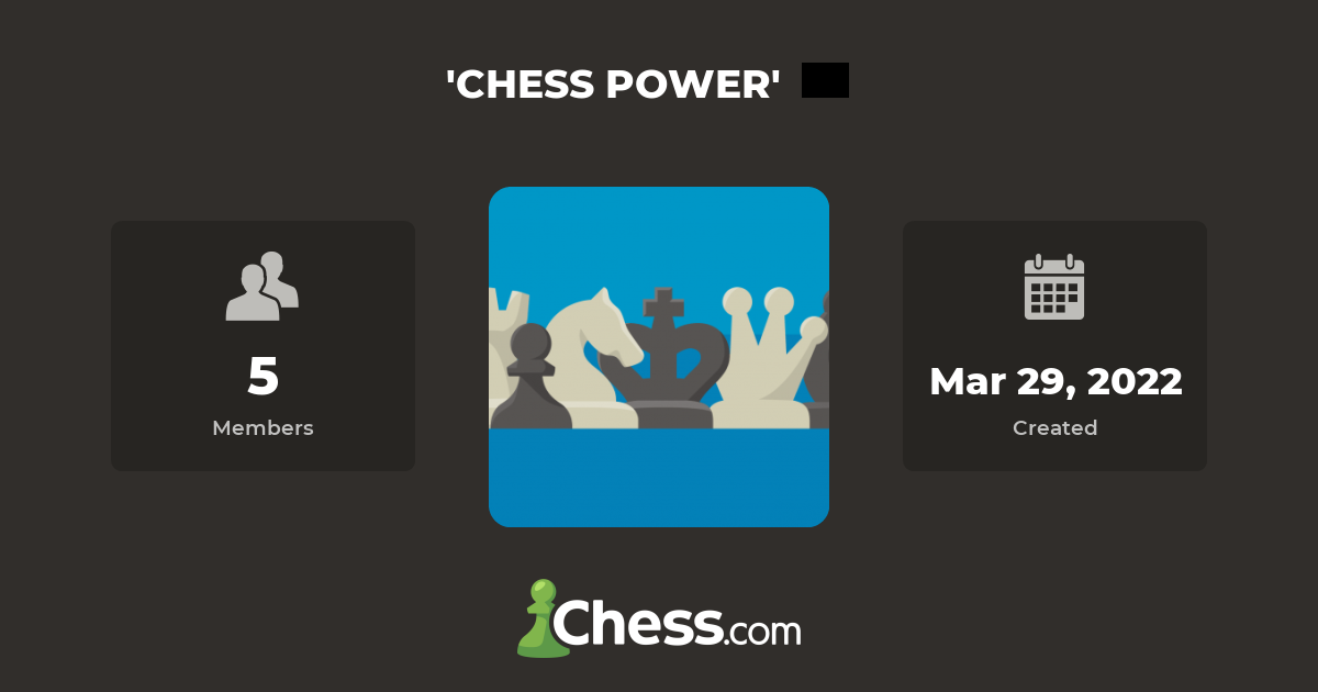'CHESS POWER' - Chess Club - Chess.com