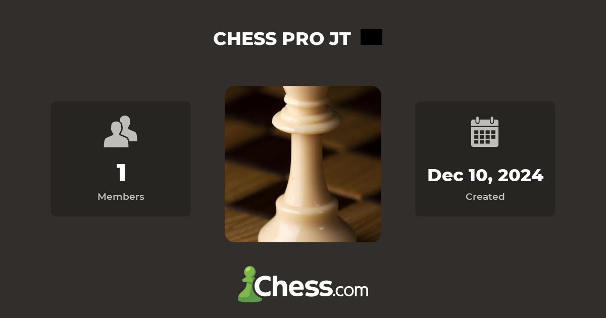 CHESS PRO JT - Chess Club - Chess.com