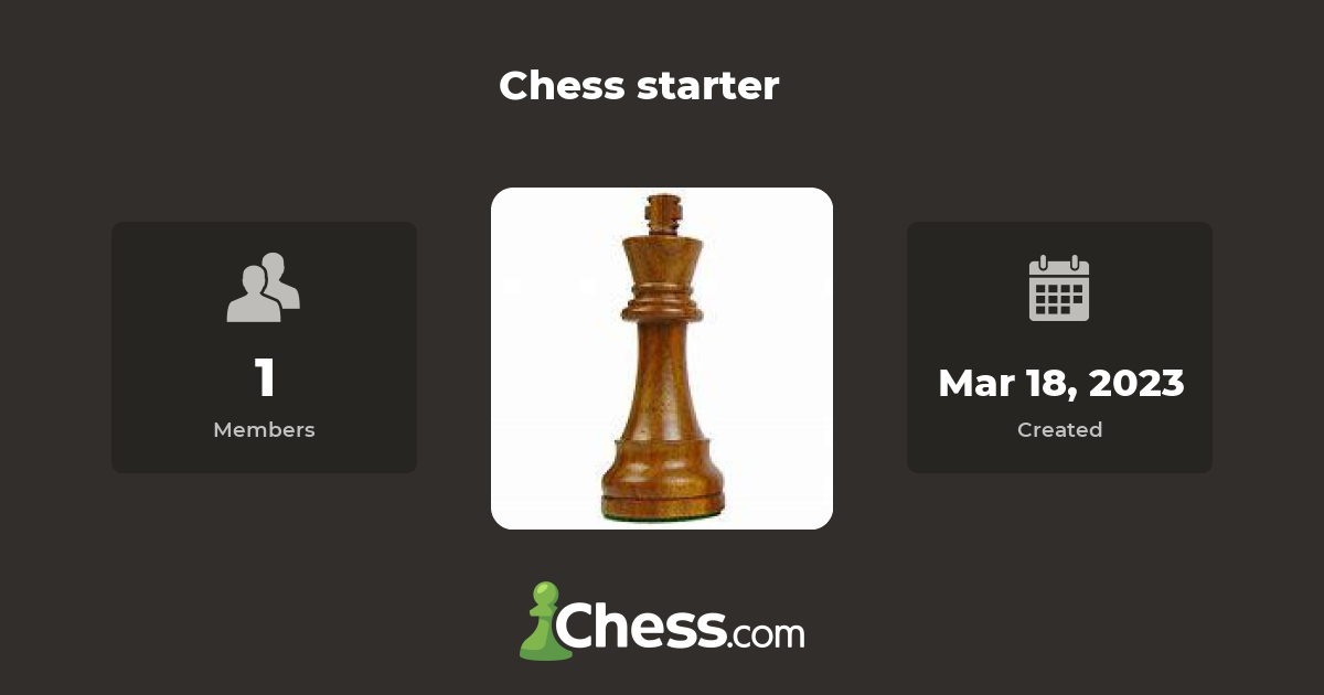 Chess starter - Chess Club - Chess.com