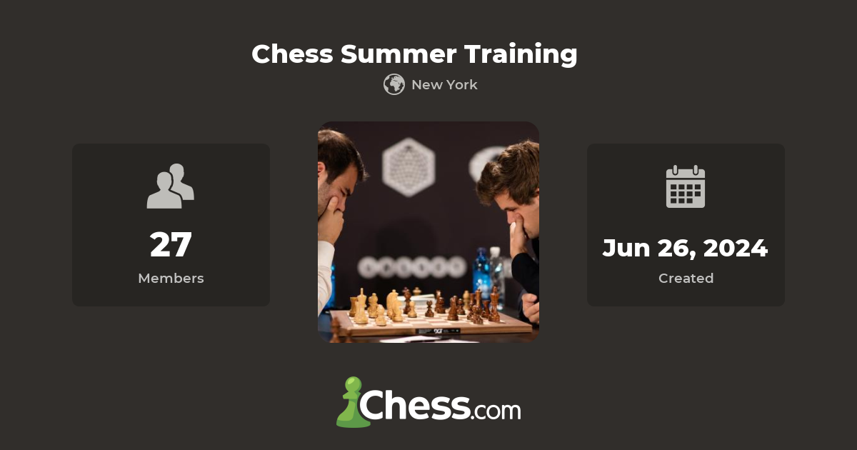 Chess Summer Training - Chess Club - Chess.com