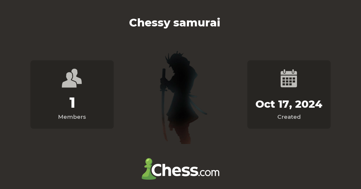 Chessy samurai - Chess Club - Chess.com