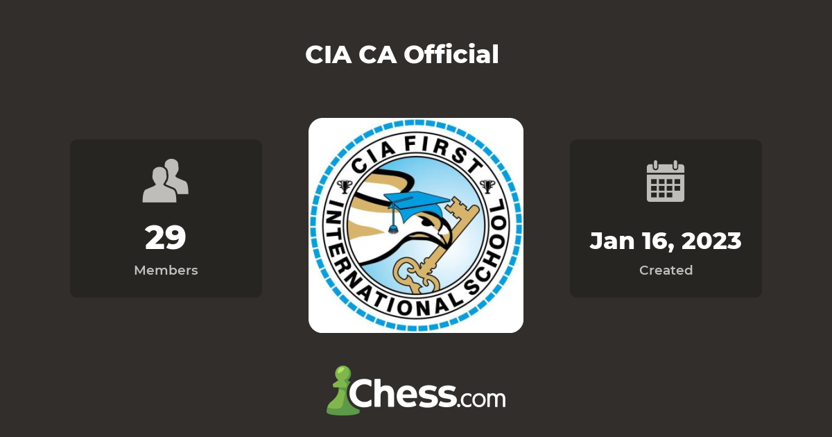 CIA CA Official - Chess Club - Chess.com