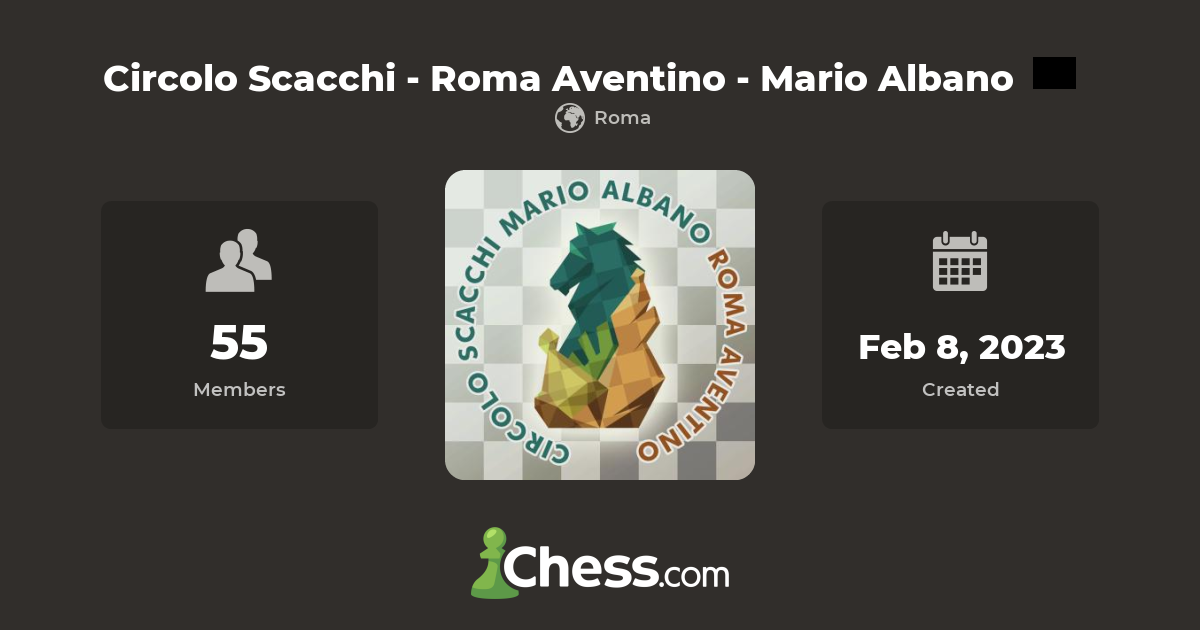 Circolo Scacchi - Roma Aventino - Mario Albano - Chess Club - Chess.com