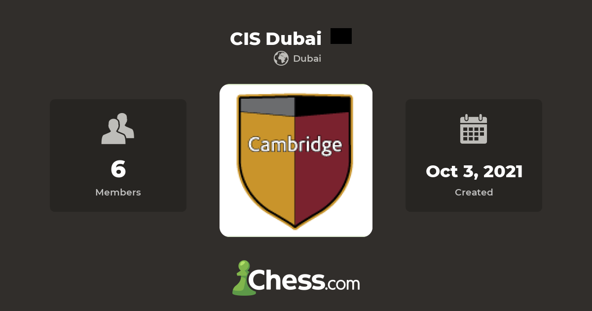 CIS Dubai - Chess Club - Chess.com