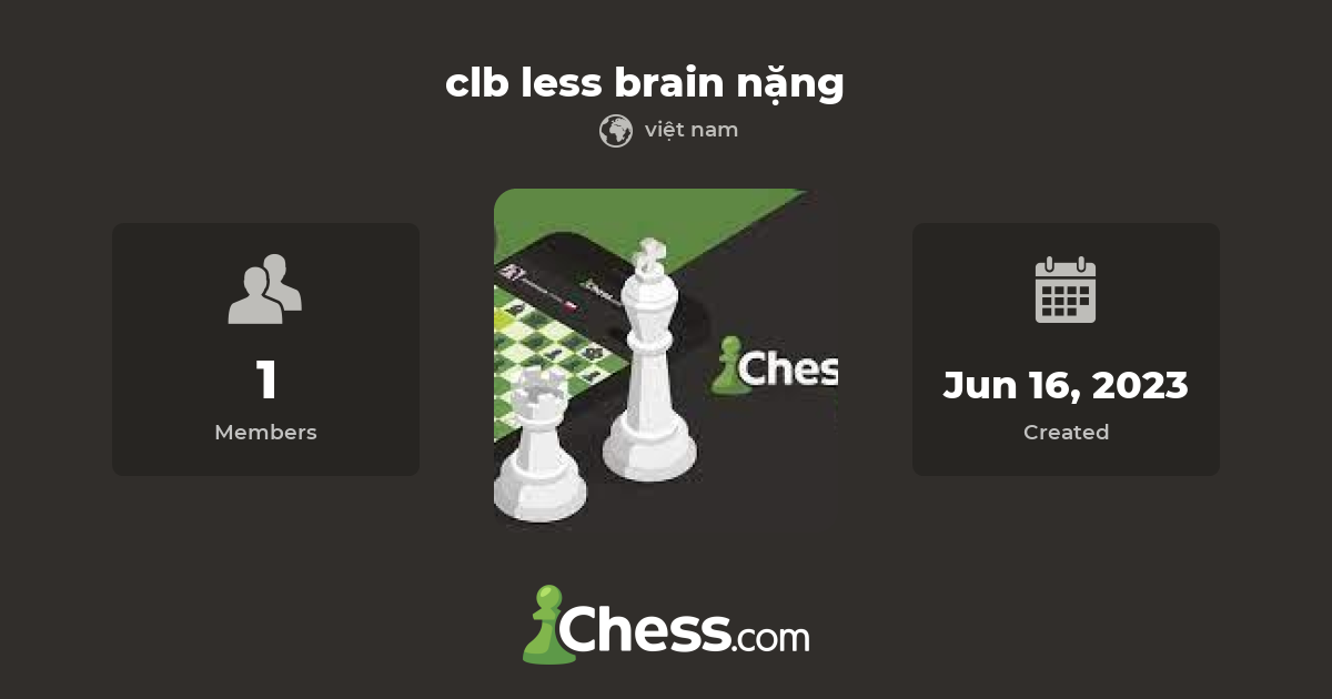 clb less brain nặng - Chess Club - Chess.com