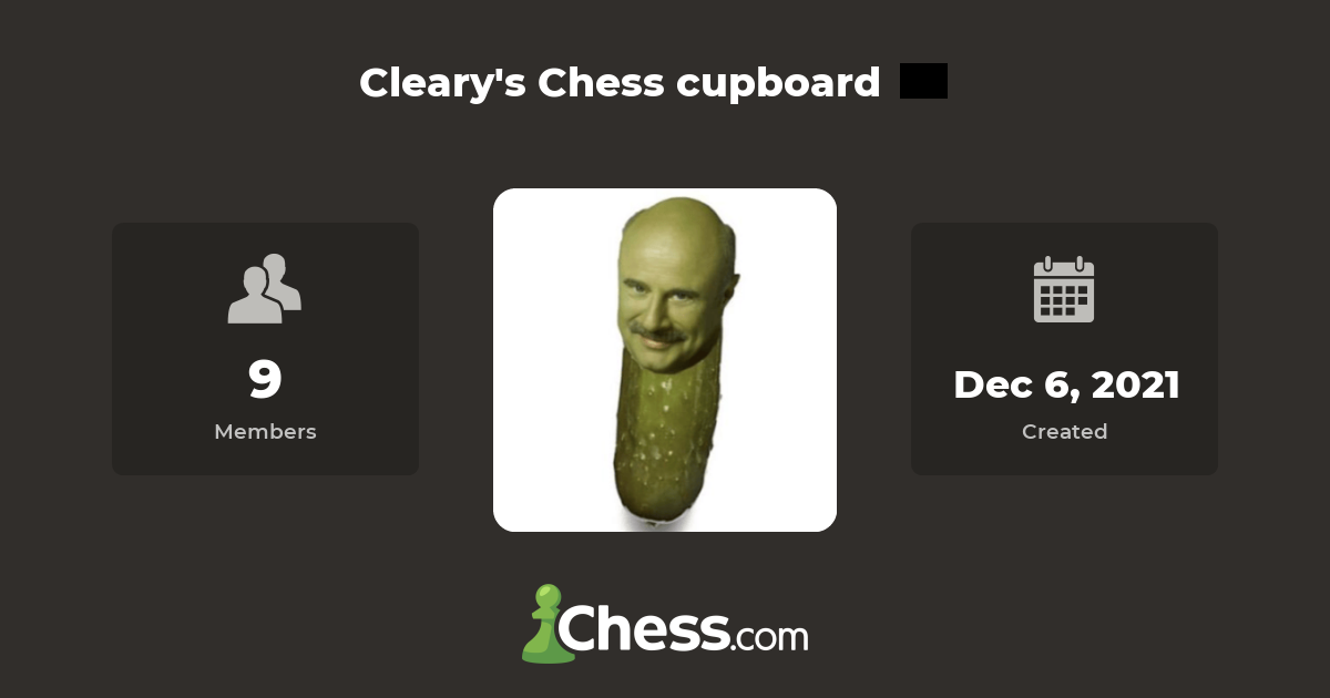 Cleary's Chess cupboard - Chess Club - Chess.com