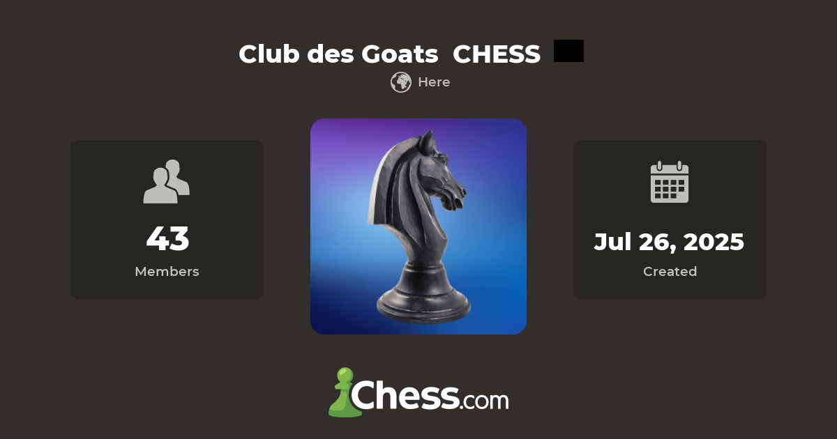 Club des Goats CHESS - Chess Club - Chess.com