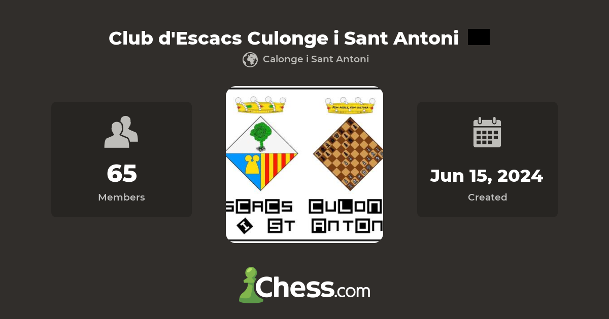 Club d'Escacs Culonge i Sant Antoni - Chess Club - Chess.com