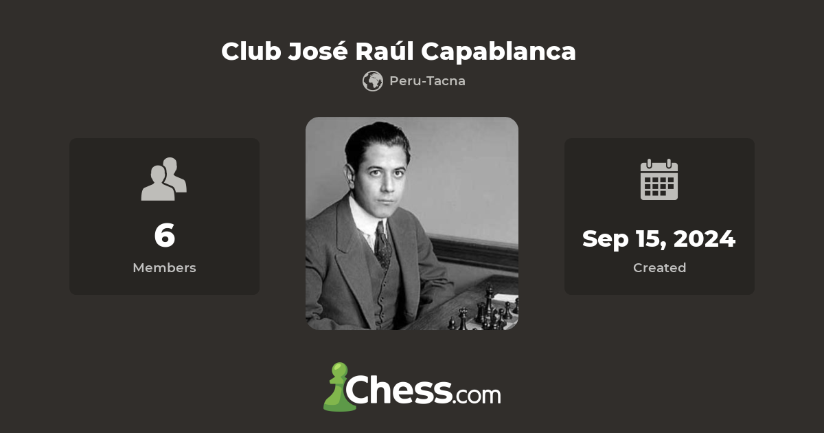 Club José Raúl Capablanca - Chess Club - Chess.com