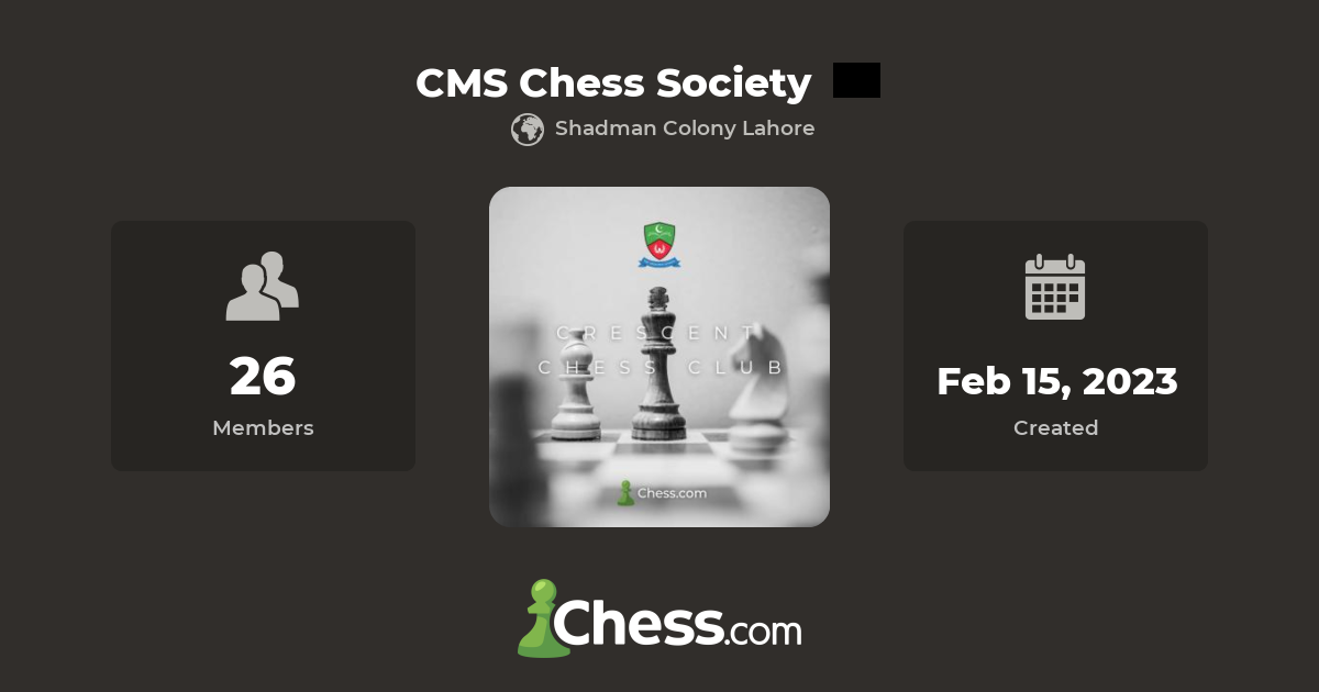 CMS Chess Society - Chess Club - Chess.com